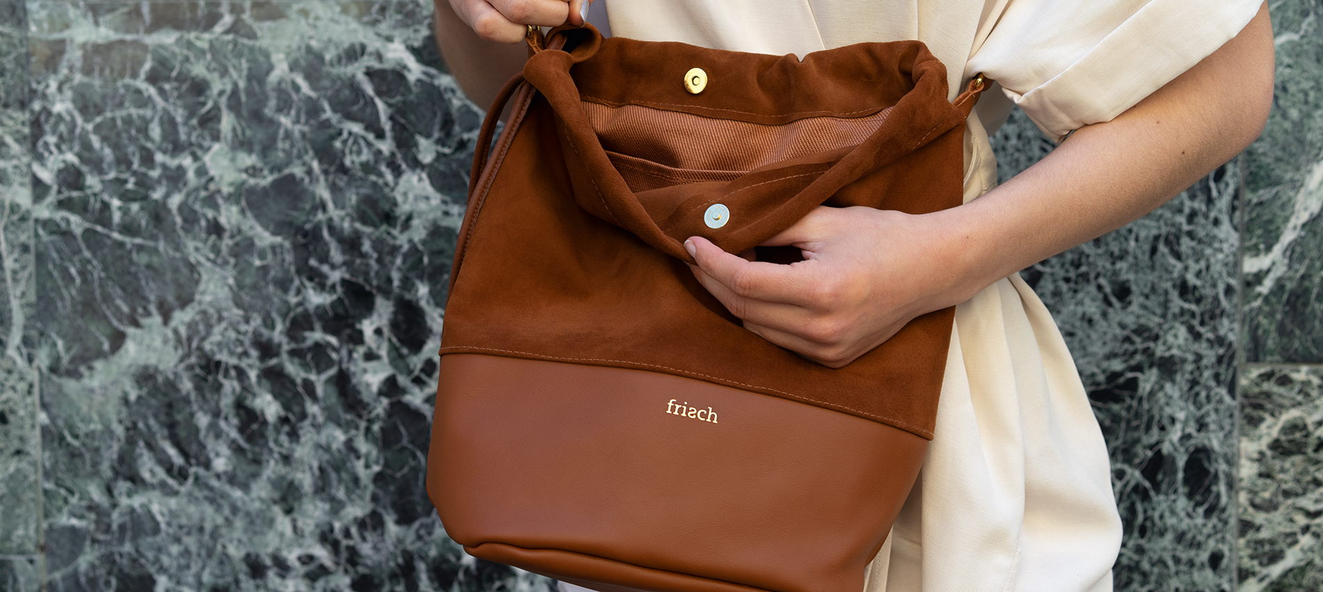 Shop für nachhaltige Accessoires - frisch Beutel fair produzierte Taschen